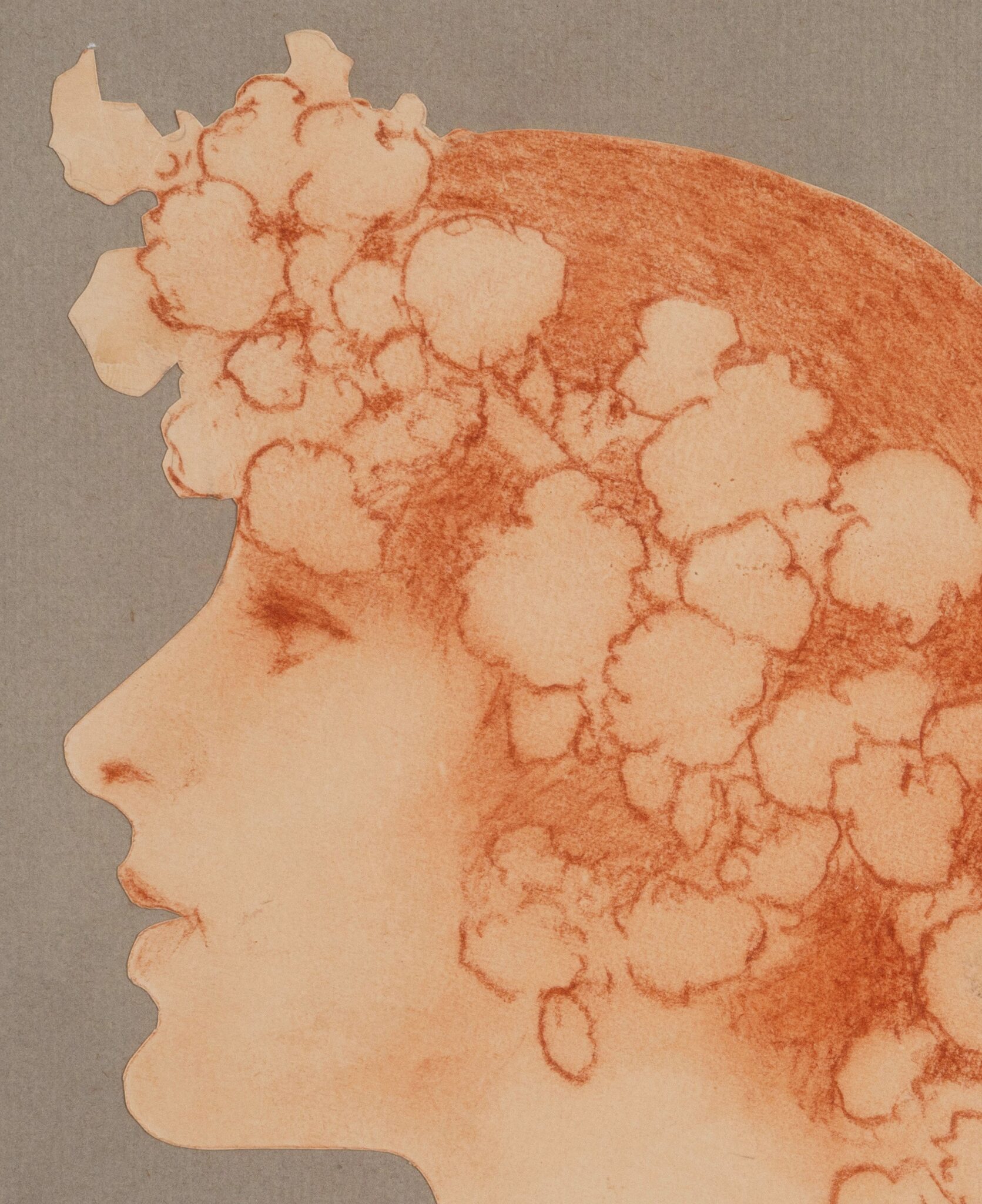 Profile of Woman with Garlands (Susan Lewin Colby) - Vose Galleries